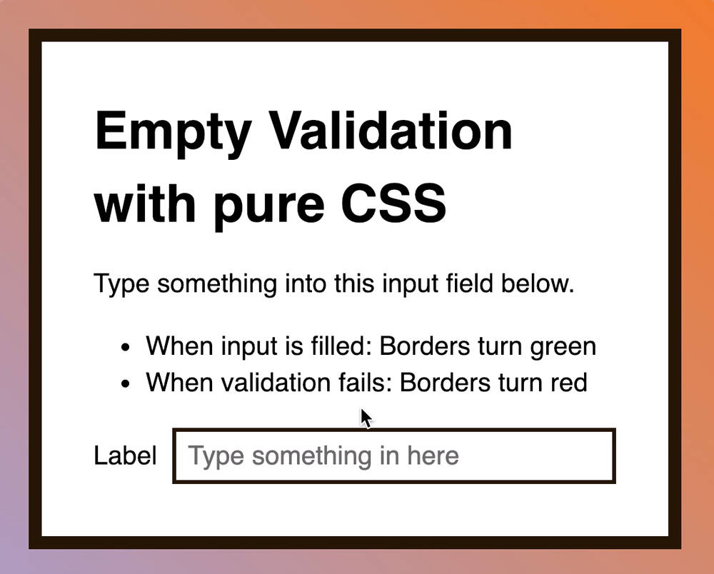 How to check if an input is empty with JavaScript