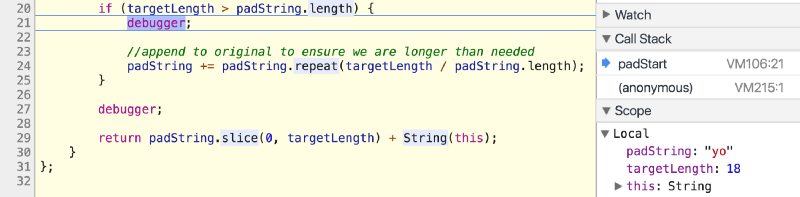 How does String.padStart actually work?