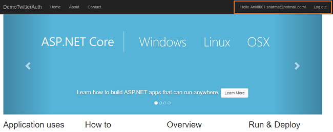 Authentication Using Twitter In Asp Core 2 0