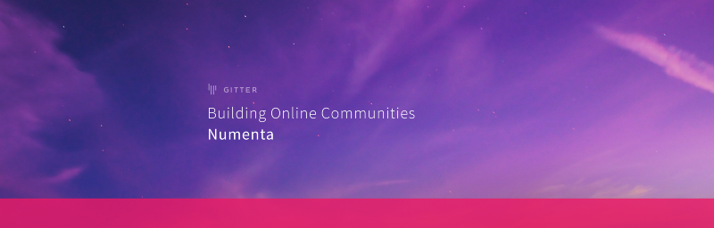 Building online communities: Numenta