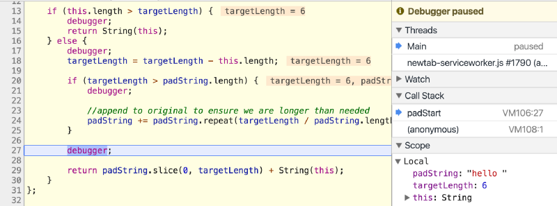 How does String.padStart actually work?